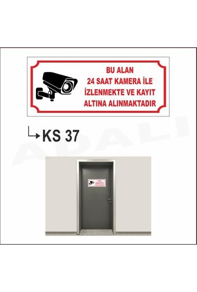 3M 12X24 Kamera Ile Izlenmekte Kısım Levhası Dekota 3M 12X24 Kamera Ile Izlenmekte Kısım Levhası Dekota