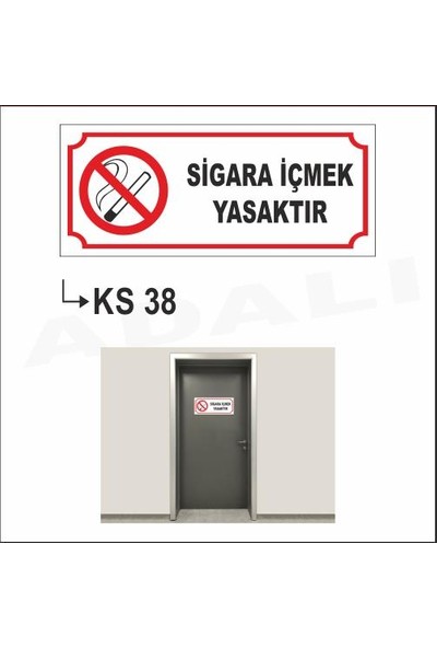 3M 12X24 Sigara Içmek Yasak Kısım Levhası Dekota 3M 12X24 Sigara Içmek Yasak Kısım Levhası Dekota