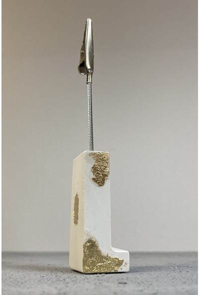 KatreCraft Not/fotoğraf Tutucu L Harfi Gold