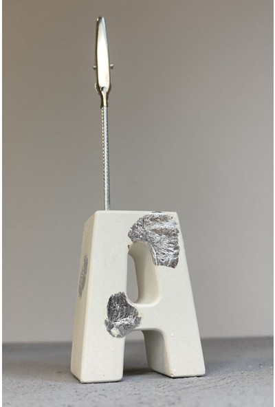 KatreCraft Not/fotoğraf Tutucu A Harfi Silver