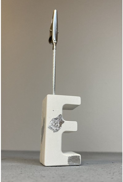 KatreCraft Not/fotoğraf Tutucu E Harfi Silver