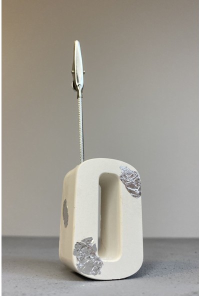 KatreCraft Not/fotoğraf Tutucu O Harfi Silver