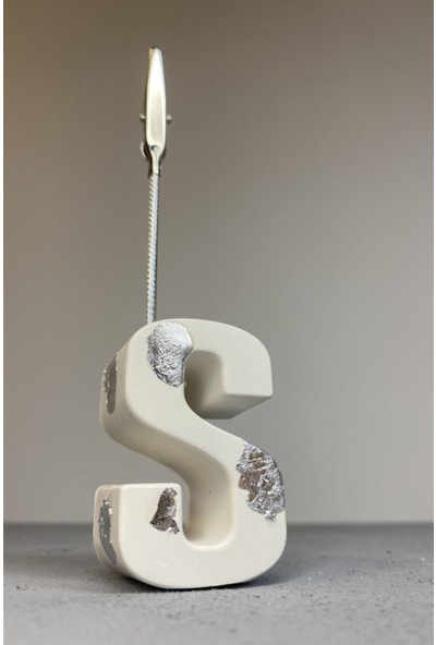 KatreCraft Not/fotoğraf Tutucu S Harfi Silver