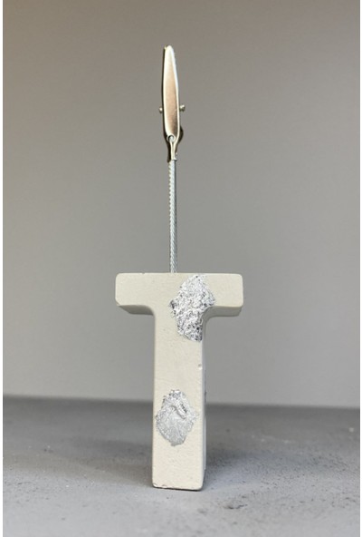 KatreCraft Not/fotoğraf Tutucu T Harfi Silver