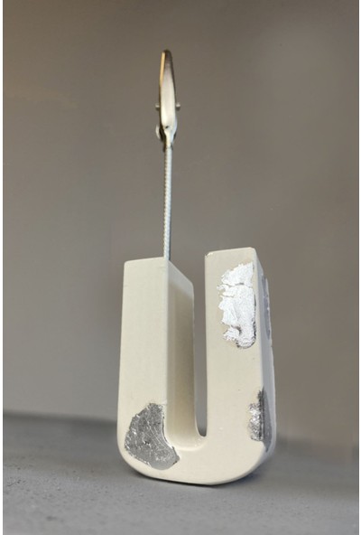 KatreCraft Not/fotoğraf Tutucu U Harfi Silver