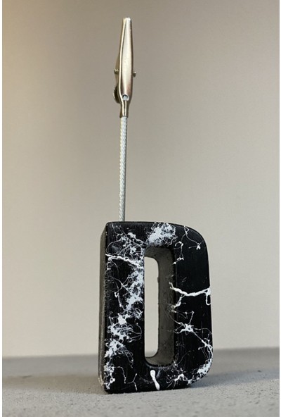 KatreCraft Not/fotoğraf Tutucu D Harfi Mermer