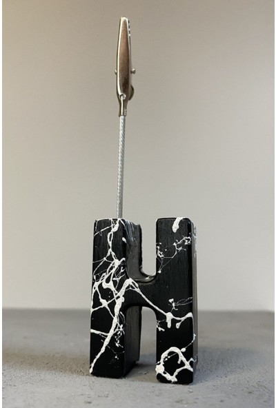 KatreCraft Not/fotoğraf Tutucu H Harfi Mermer