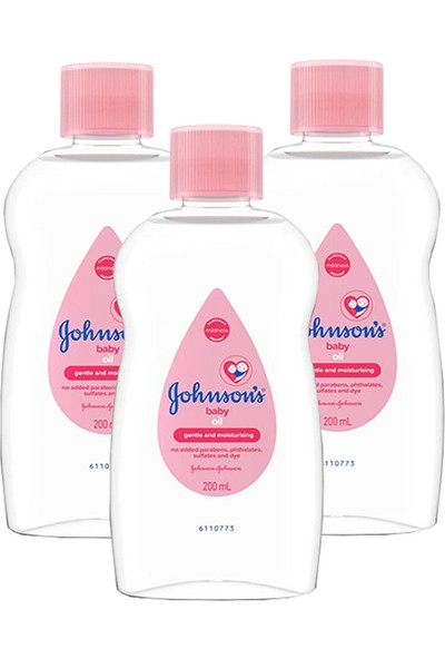 Johnsons Johnson's Baby Bebek Yağı 200 ml x 3 Adet Johnsons Johnson's Baby Bebek Yağı 200 ml x 3 Adet