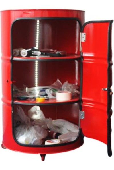 Varil Dekor Varil Dolap LED Aydınlatmalı