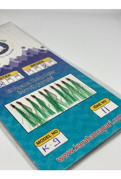 Karahan Çapari 10'lu Kolay Açılır El Yapımı Istavrit Çaparisi K9