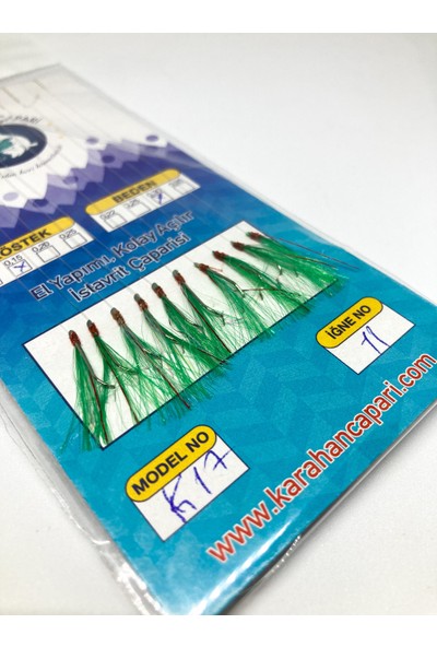 Karahan Çapari 10'lu Kolay Açılır El Yapımı Istavrit Çaparisi K17