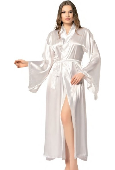 Uzun Bride Baskılı Sabahlık