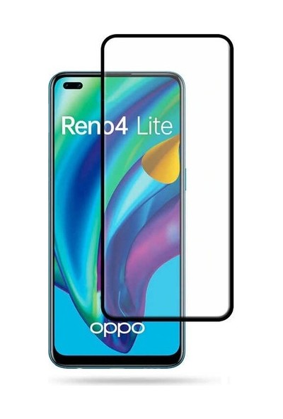 SKV Mobile Oppo Reno 4 Lite Tam Ekran Koruyucu Kırılmaz Cam