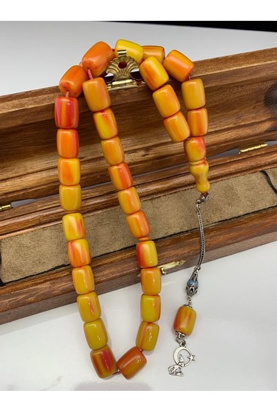 Mersav Tesbih Özel Yapım Sıkma Kehribar