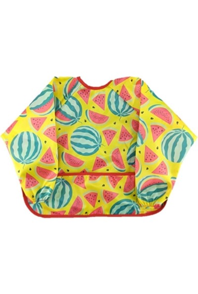 Bubebem (6-24) Ay Karpuz Desen Su Geçirmez Mama Önlüğü Bubebem (6-24) Ay Karpuz Desen Su Geçirmez Mama Önlüğü