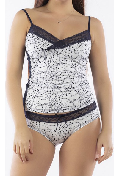 Nicoletta Mıxcolor Kadın Atlet ve Külot Dantelli Takım 5'li Paket