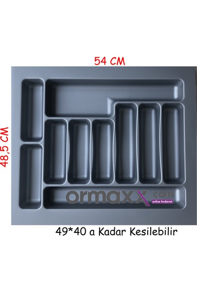 Ormaxx Kaşıklık Gri Desenli 55 x 49 cm