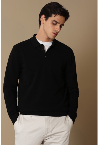 Lufian Newport Erkek Kazak Siyah Lufian Newport Erkek Kazak Siyah