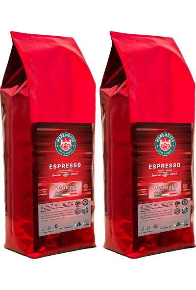 Mare Mosso Espresso Venezia Crema E Aroma Çekirdek Kahve 1 kg X2 Paket Mare Mosso Espresso Venezia Crema E Aroma Çekirdek Kahve 1 kg X2 Paket