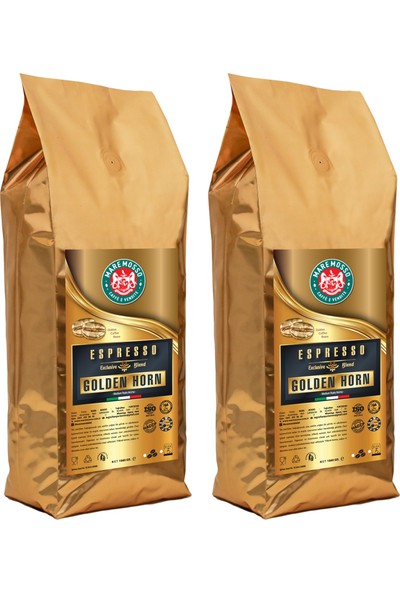 Mare Mosso Espresso Golden Horn Exclusive Blend Çekirdek Kahve X2 Paket Mare Mosso Espresso Golden Horn Exclusive Blend Çekirdek Kahve X2 Paket