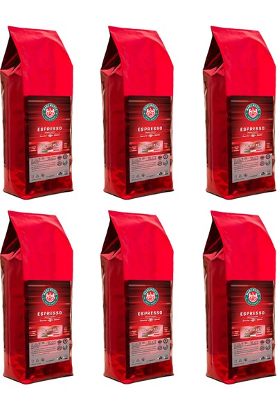 Mare Mosso Espresso Venezia Crema E Aroma Çekirdek Kahve 1 kg X6 Paket Mare Mosso Espresso Venezia Crema E Aroma Çekirdek Kahve 1 kg X6 Paket