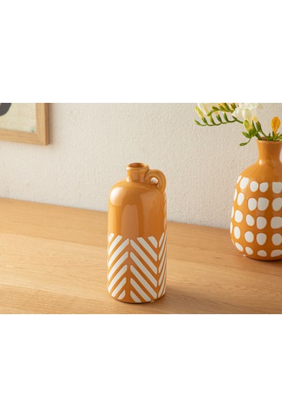 English Home Bottle Vazo 8.8X8.8X20.5 cm Turuncu