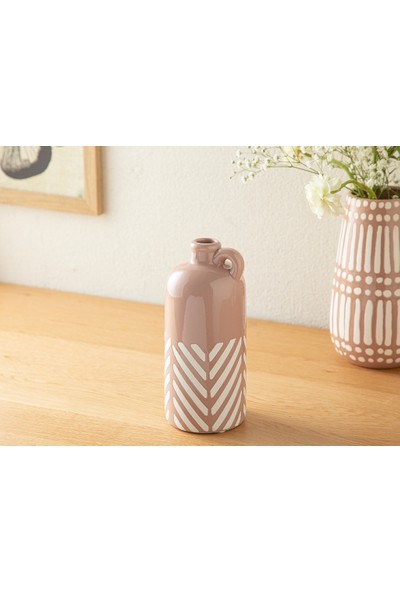 English Home Bottle Vazo 8.8X8.8X20.5 cm Bej English Home Bottle Vazo 8.8X8.8X20.5 cm Bej