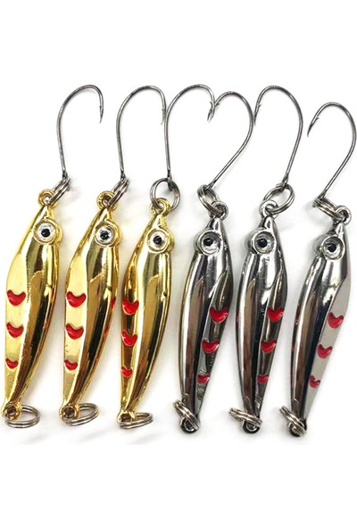 6 Adet Sert Balıkçılık Lures Yüksek Kaliteli Kaşık