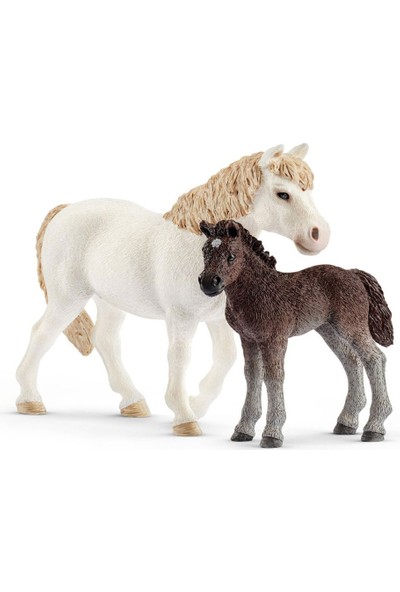 Schleich Pony Kısrak ve Yavru 42423
