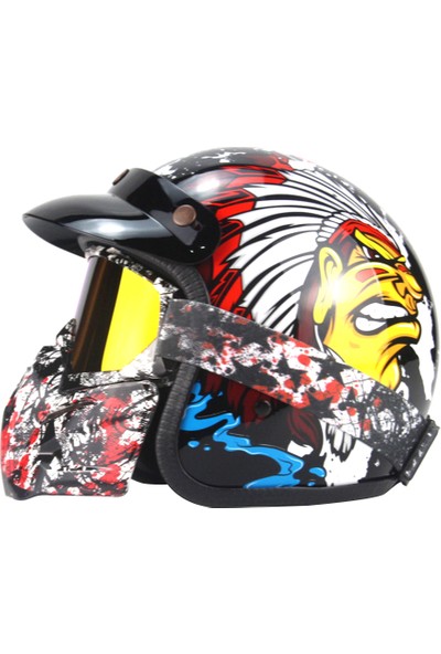 Yüz Maskesi Taktik Kask Masksunglas Motosiklet Kaskları