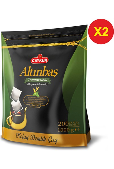 Çaykur Altınbaş Tomurcuklu Demlik Poşet Çay 5 gr 200'LÜ 2 Paket 400 Adet