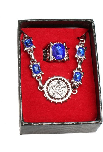 Allfun Anime Siyah Butler Safir Bilezik Kolye Yüzük Seti (Yurt Dışından) Allfun Anime Siyah Butler Safir Bilezik Kolye Yüzük Seti (Yurt Dışından)