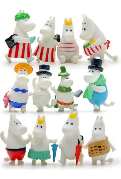 Allfun 12'li Moomin Şekil Dıy Peyzaj Bebek (Yurt Dışından)