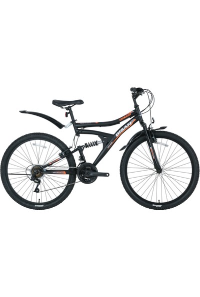 Bisan Mts 4300 Erkek Dağ Bisikleti 38CM V 24 Jant 21 Vites Mat Siyah Turuncu Bisan Mts 4300 Erkek Dağ Bisikleti 38CM V 24 Jant 21 Vites Mat Siyah Turuncu