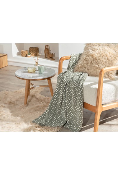 English Home Dots Polar Tv Battaniye 120X170 cm Yeşil English Home Dots Polar Tv Battaniye 120X170 cm Yeşil