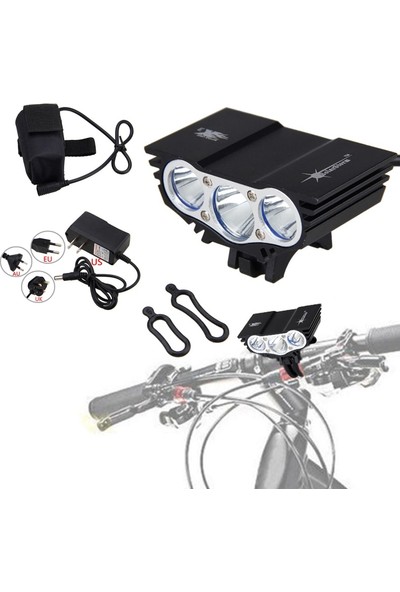 Sunlink Su Geçirmez Bisiklet Işık 3xt6 LED Ön Bisiklet Far 4 Modları Güvenlik Gece Bisiklet Lambası + Şarj Edilebilir Pil Paketi + Şarj (Yurt Dışından) Sunlink Su Geçirmez Bisiklet Işık 3xt6 LED Ön Bisiklet Far 4 Modları Güvenlik Gece Bisiklet Lambası + Şarj Edilebilir Pil Paketi + Şarj (Yurt Dışından)