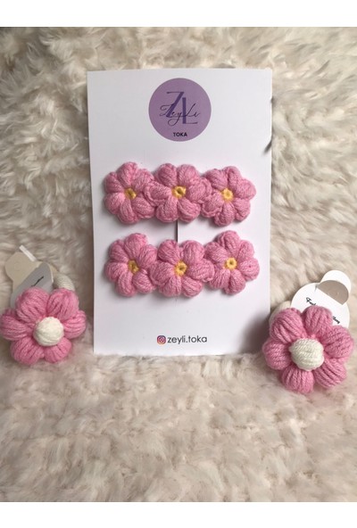 Zeyli Toka El Yapımı Örgü Menekşe 4lü Toka Seti 281160 Zeyli Toka El Yapımı Örgü Menekşe 4lü Toka Seti 281160