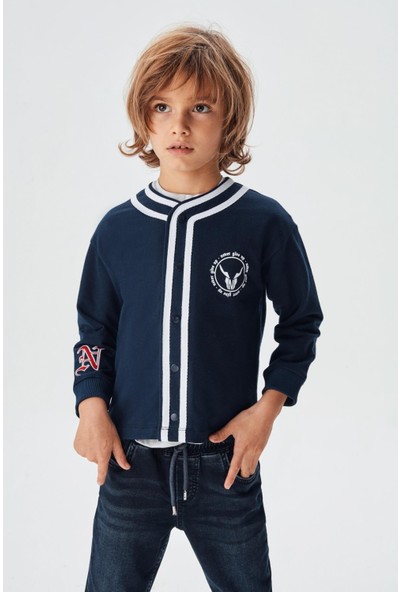 B&G Store Erkek Çocuk Lacivert Hırka 22PSSNB3702