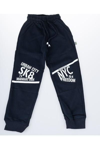 Jomoti Paça Lastikli Baskılı Eşofman Altı