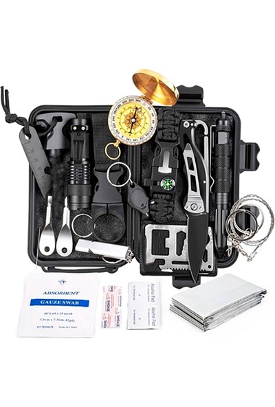 Survival Kit 18 In 1 Sos Survival Dişli Aracı Acil