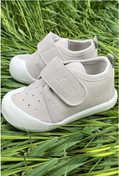 Vicco Anka Kız / Erkek Çocuk Gri Ilk Adım Bebe Patik Panduf Unisex Günlük Spor Ayakkabı 950.E19K.224