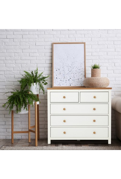 Hepsiburada Home Hepsi Home Noble 5 Çekmeceli şifonyer