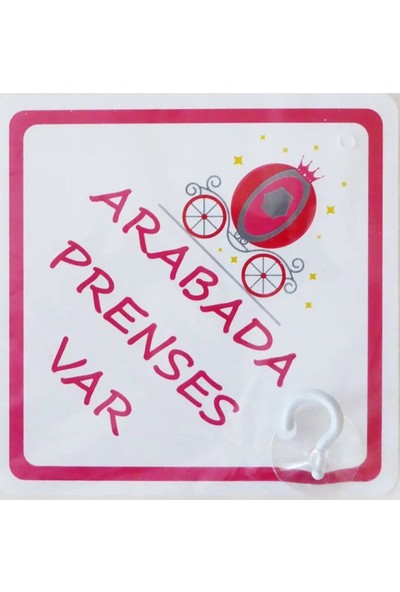 Evgaraj Arabada Prenses Var, Sticker Vantuzlu Ikaz Evgaraj Arabada Prenses Var, Sticker Vantuzlu Ikaz