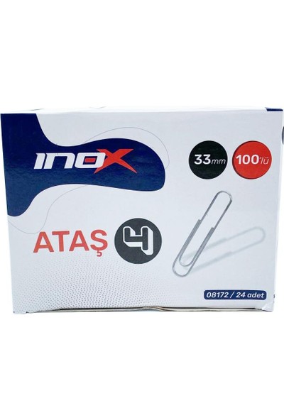 Inox 33 mm Ataş 100'LÜ