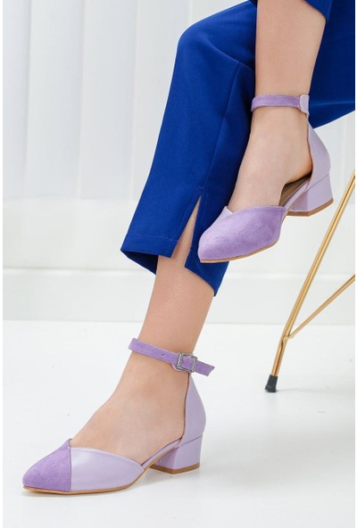 Hayalimdeki Ayakkabı Holly Lila Cilt-Süet Topuklu Ayakkabı 39 Hayalimdeki Ayakkabı Holly Lila Cilt-Süet Topuklu Ayakkabı 39