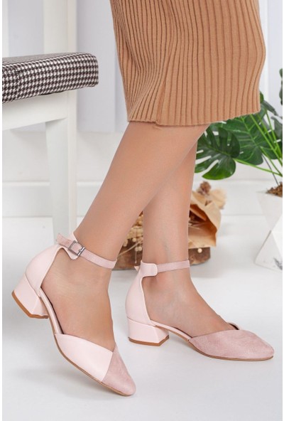 Holly Pudra Cilt-Süet Topuklu Ayakkabı 40 Holly Pudra Cilt-Süet Topuklu Ayakkabı 40