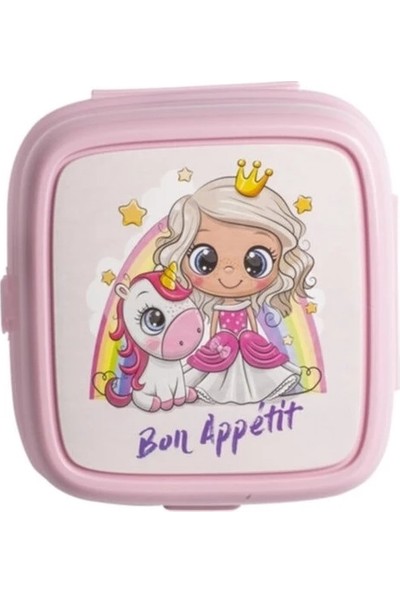 Porky Lol Desenli 4 Bölmeli Çatallı Beslenme Kabı - Diyet Kabı Porky Lol Desenli 4 Bölmeli Çatallı Beslenme Kabı - Diyet Kabı