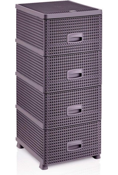 Rio Mor Örgü Desen 4 Çekmeceli Dolap