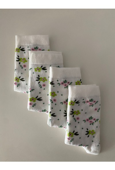 Akal Store Pamuklu Soket Kadın Çorap 4'lü