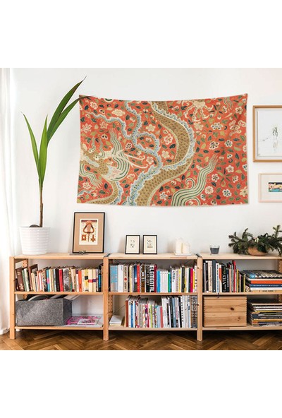 Wallhang Vintage Dragon Duvar Örtüsü 150X100 cm Wallhang Vintage Dragon Duvar Örtüsü 150X100 cm